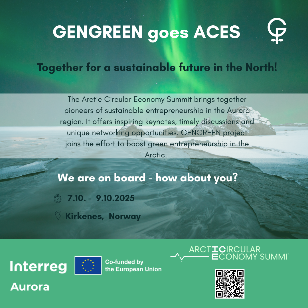 GENGREEN workshop at the Arctic Circular Economy Summit 2025 - 7-9 ...